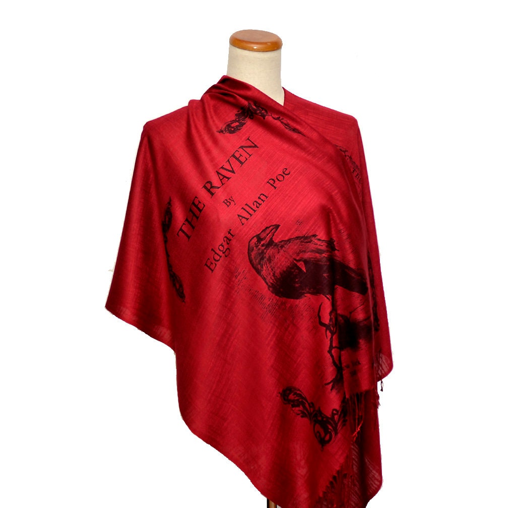 The Raven by Edgar Allan Poe scarf/ Shawl/ Wrap – Universal Zone