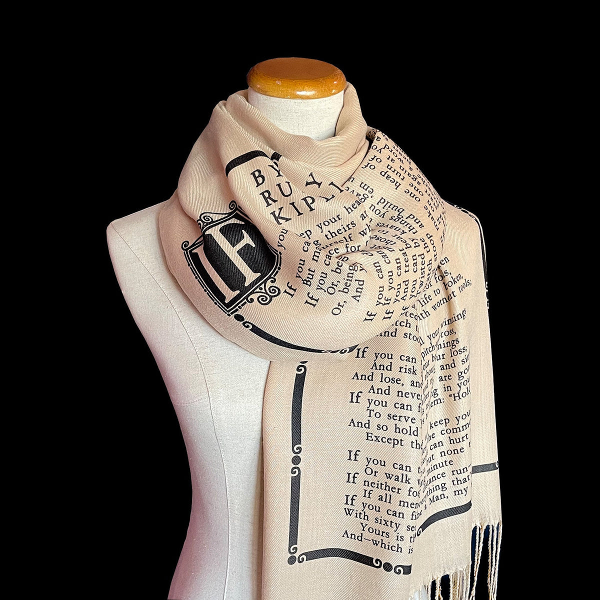 IF by Rudyard Kipling poem Scarf Shawl Wrap. Rudyard Kipling poetry. L ...