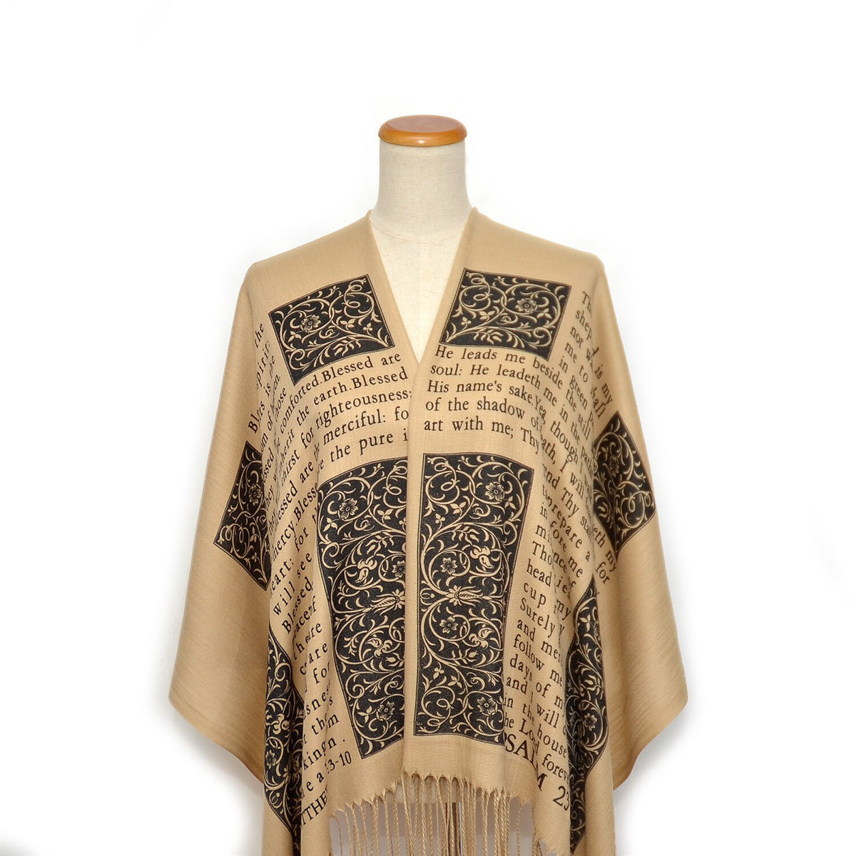 Christian Bible Verse Scarf (Psalm 23 and The Beatitudes Matthew 5:3–1 ...